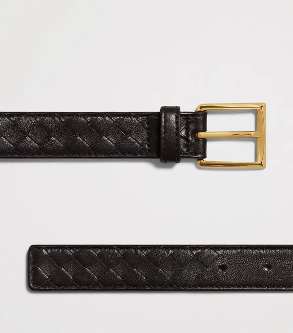 Bottega Veneta Calfskin Intrecciato Piccolo Belt
