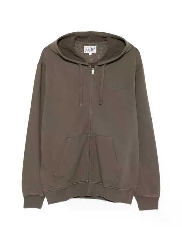 MC2 SAINT BARTH Logo-embroidered Zip-up Hoodie