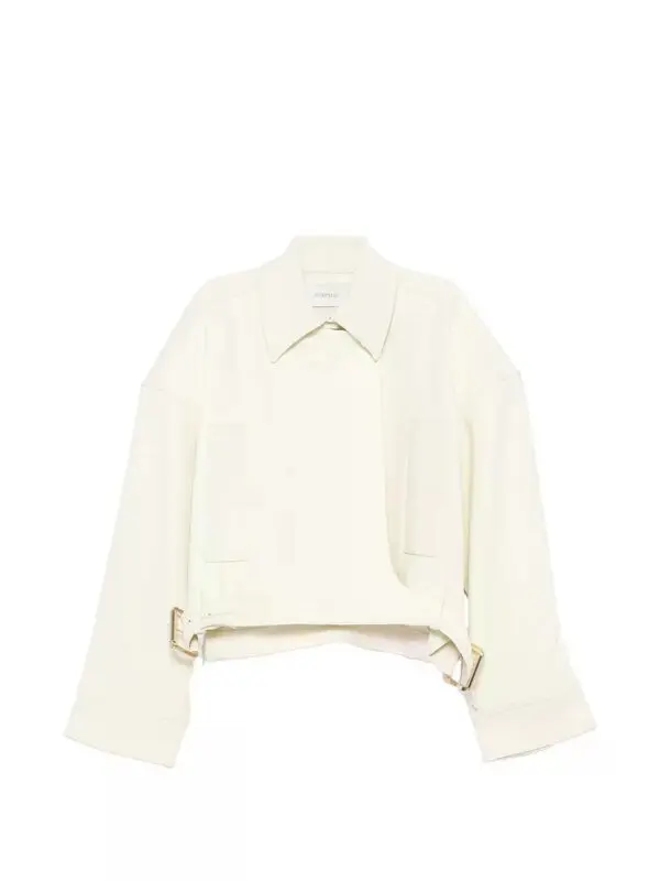 Sportmax Cropped Jacket With Buckle Detail