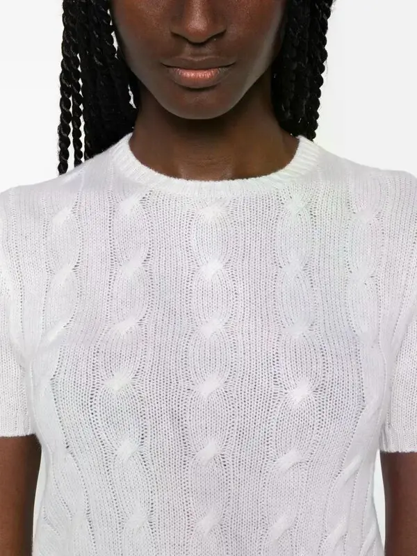 Ralph Lauren Cashmere Cable Knit T-shirt