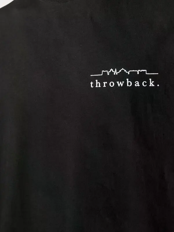 THROWBACK. Logo-print Boxy T-shirt