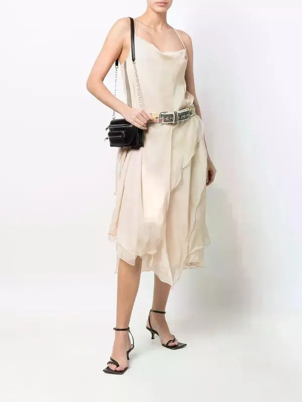 DIESEL® D-claes Asymmetric Silk Dress