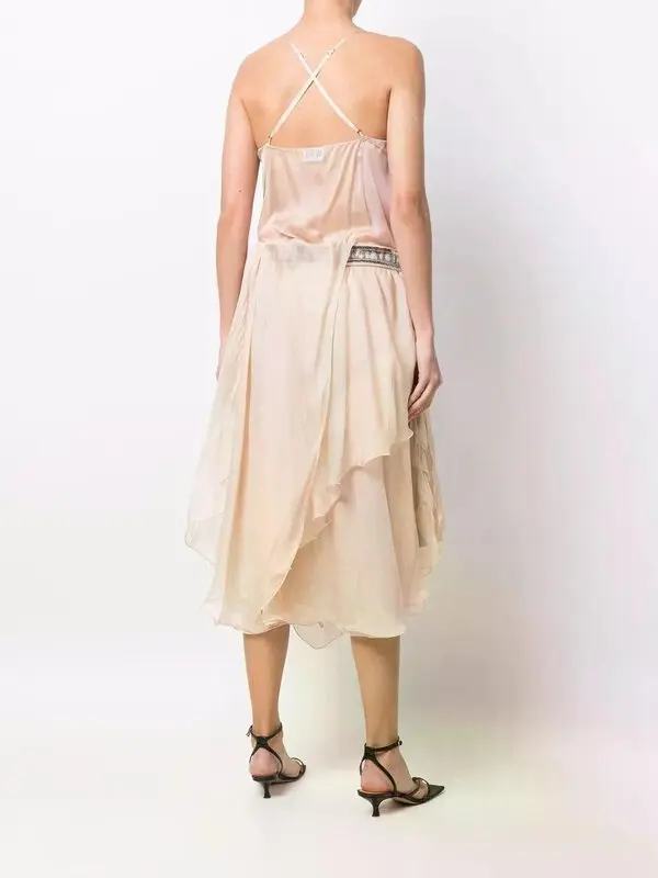 DIESEL® D-claes Asymmetric Silk Dress