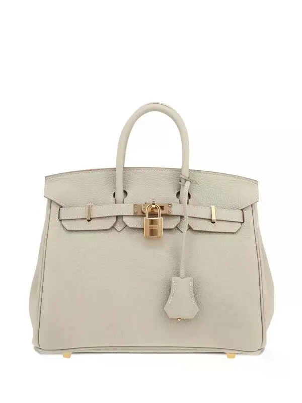Hermès Birkin 25 Handbag In Light Togo Leather - Grey