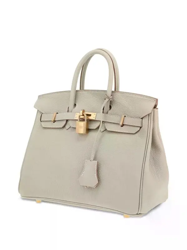 Hermès Birkin 25 Handbag In Light Togo Leather - Grey