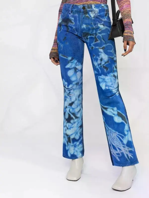 Paula Canovas Del Vas Graphic-print Denim Jeans