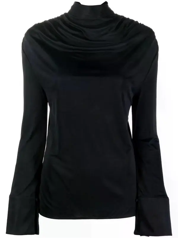 Viktor & Rolf Draped Detail Long Sleeve Blouse