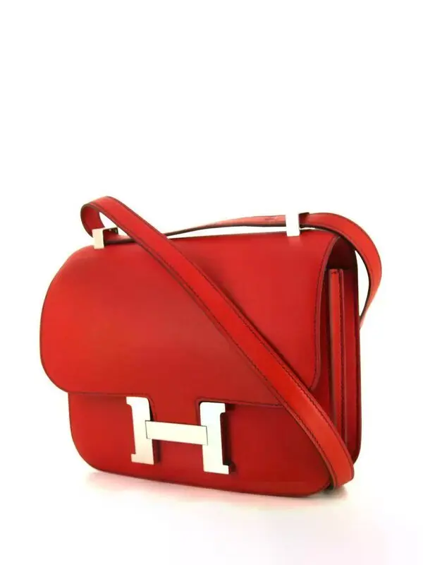 Hermès 2017 Constance 23 Shoulder Bag - Red