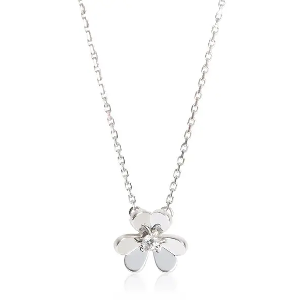 Van Cleef & Arpels White Gold Diamond Mini Frivole Pendant - White_gold