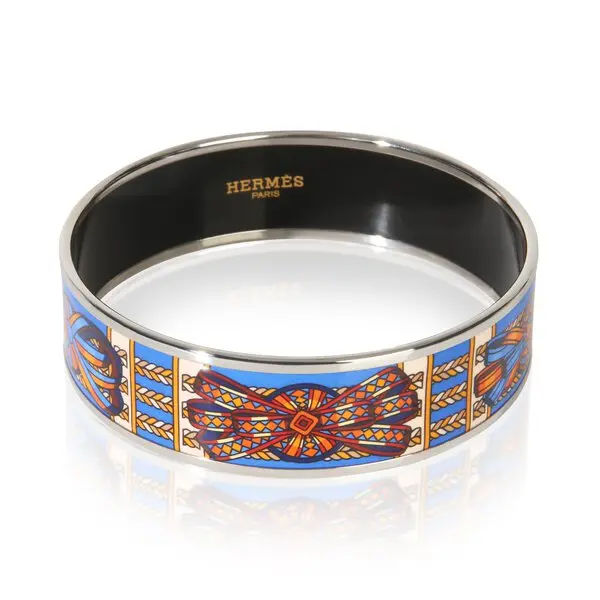 Hermès Cachemire De Tamara Enamel Bracelet - Palladium_plated