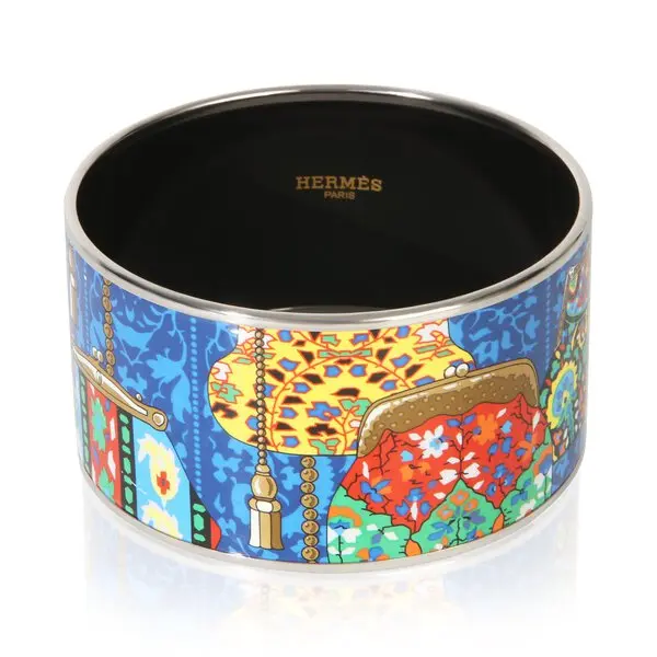 Hermès Enamel Bracelet - Palladium_plated