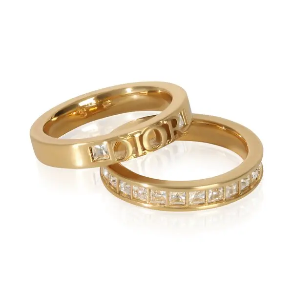 Dior Gold-plated Crystal Dioevolution Ring Set - Gold_plated