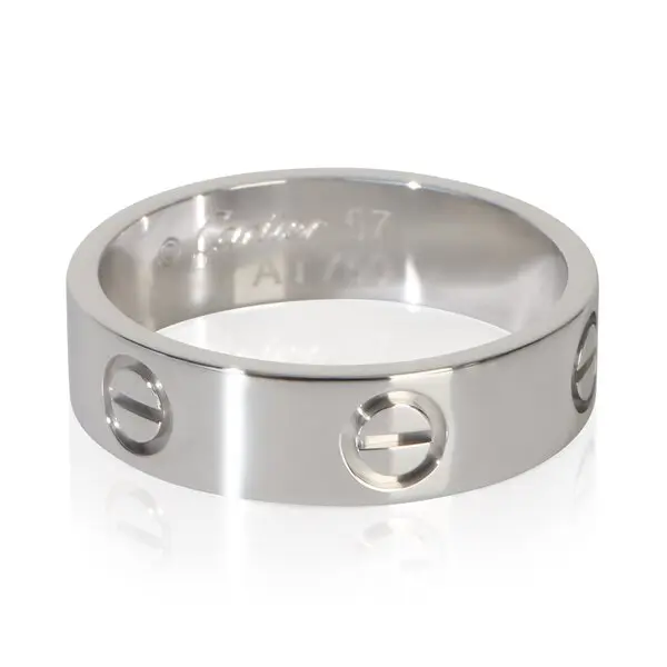 Cartier 18k White Gold Love Ring - White_gold