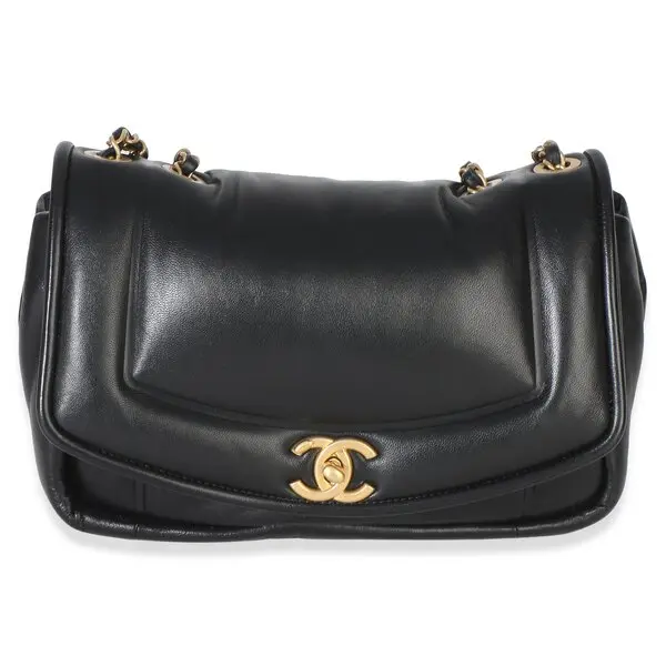 Chanel Lambskin Simply Flap Bag - Black