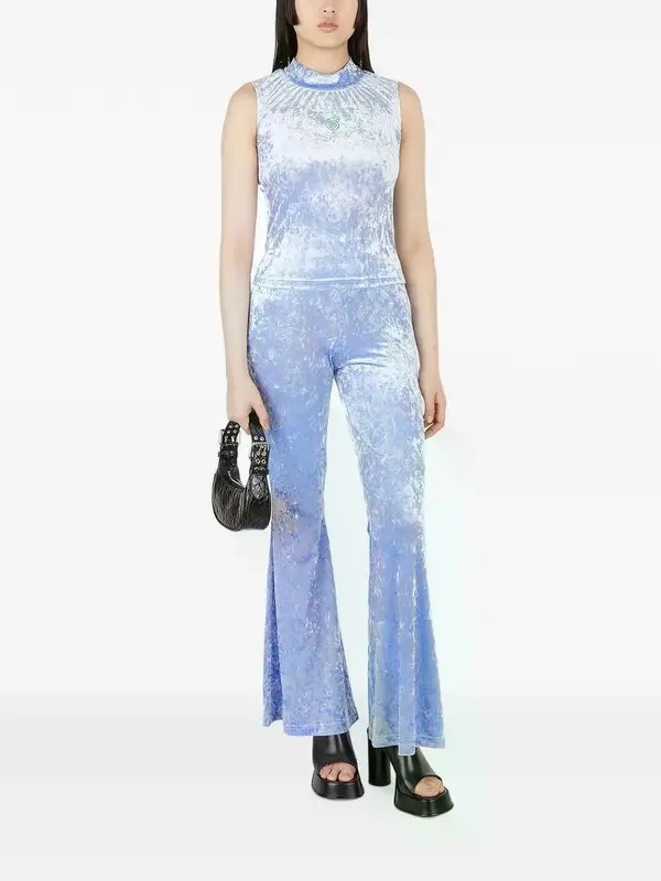 PERKS AND MINI Crushed Velvet Mock Neck Top