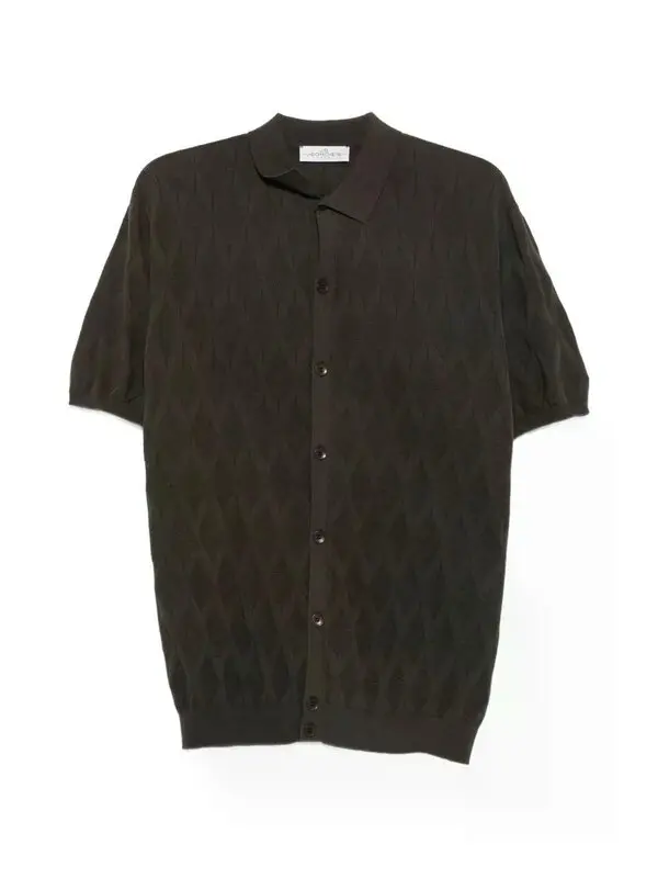 JEORDIE'S Diamond-patterned Short-sleeve Shirt
