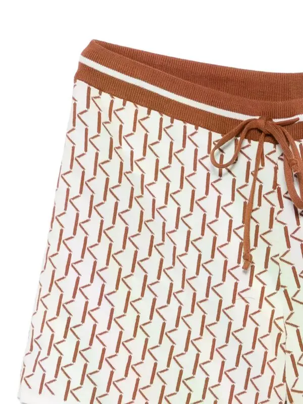 Kiton Monogram Knit Shorts