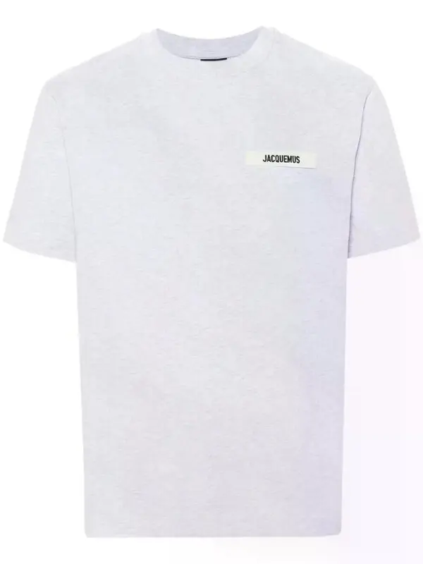 Jacquemus Le T-shirt Gros Grain Top - Grey