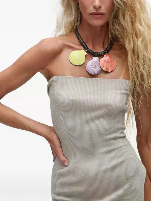 JULIETTA Shell-pendant Beaded Necklace