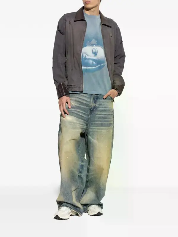 MISBHV Graphic Print Distressed T-shirt