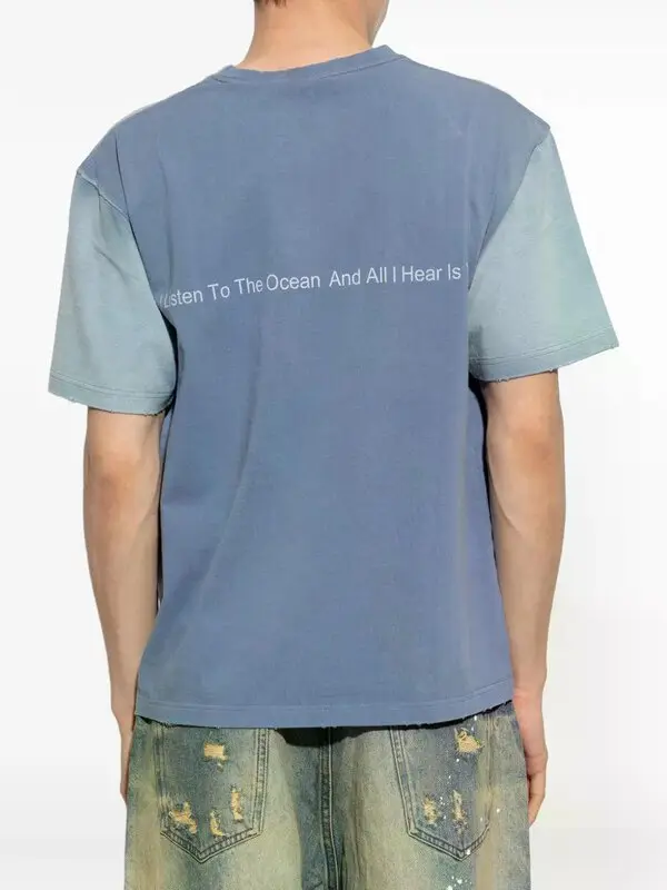 MISBHV Graphic Print Distressed T-shirt