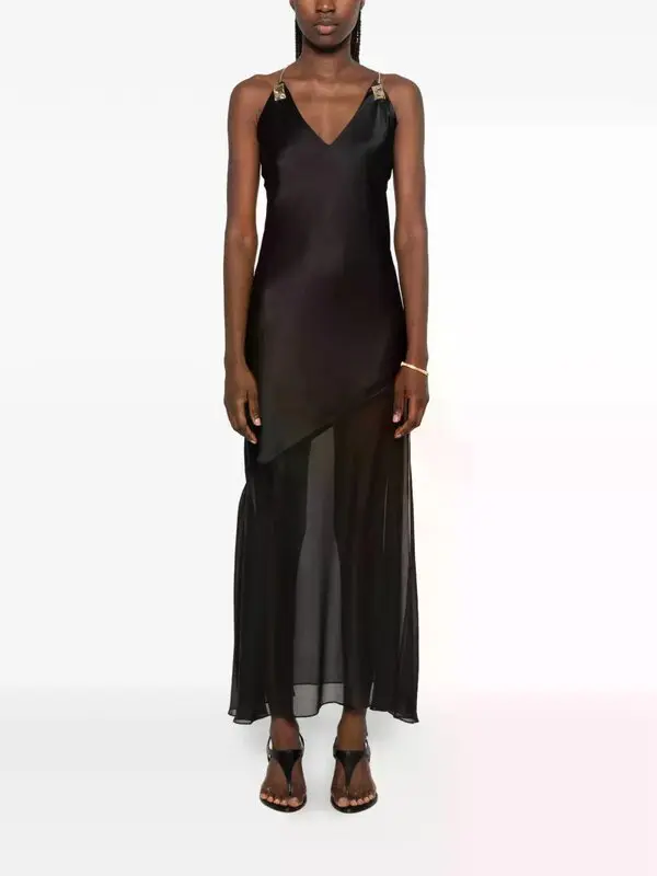 DANAMÉ Chain-strap Midi Dress