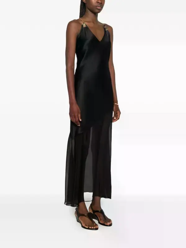 DANAMÉ Chain-strap Midi Dress