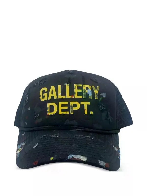 GALLERY DEPT. Distressed Paint-splatter Cap - Black