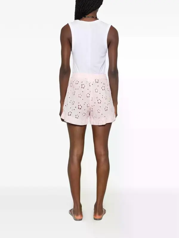 MC2 SAINT BARTH Broderie Anglaise Shorts
