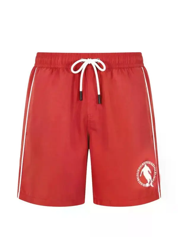 BIKKEMBERGS Drawstring Swim Shorts With Side Stripe Detail