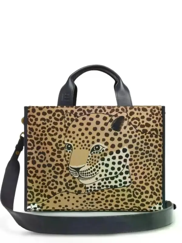 INOUI EDITIONS Nomade Felis Leopard-print Tote Bag