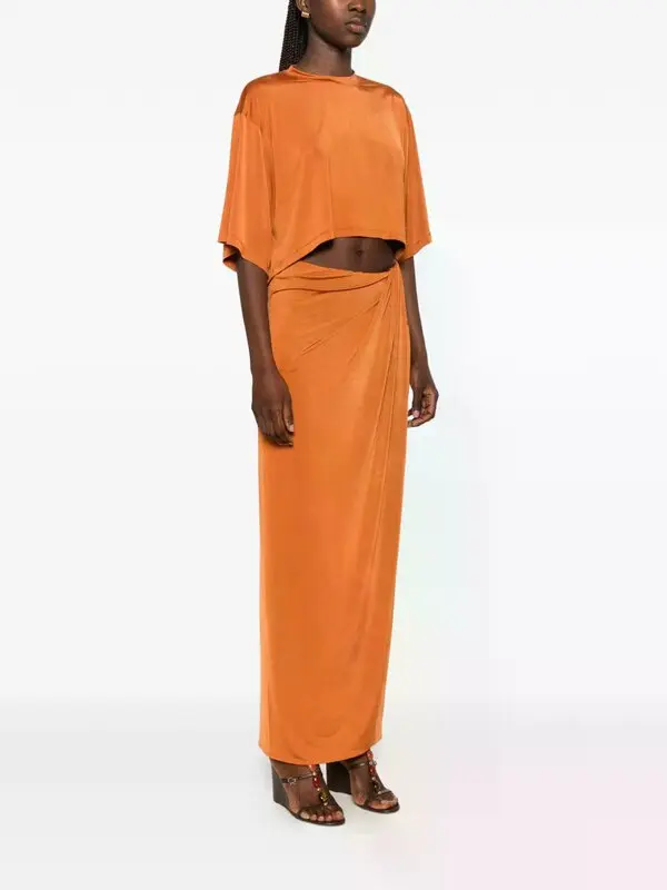 Andamane Anja Cut-out Draped Dress