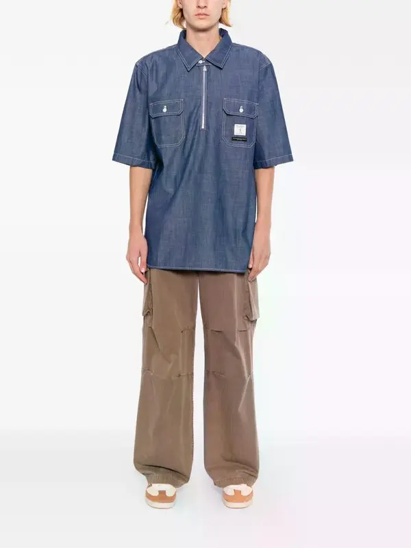 Engineered Garments X Roy Roger's Workwear Chambray Spinnaker Polo Shirt