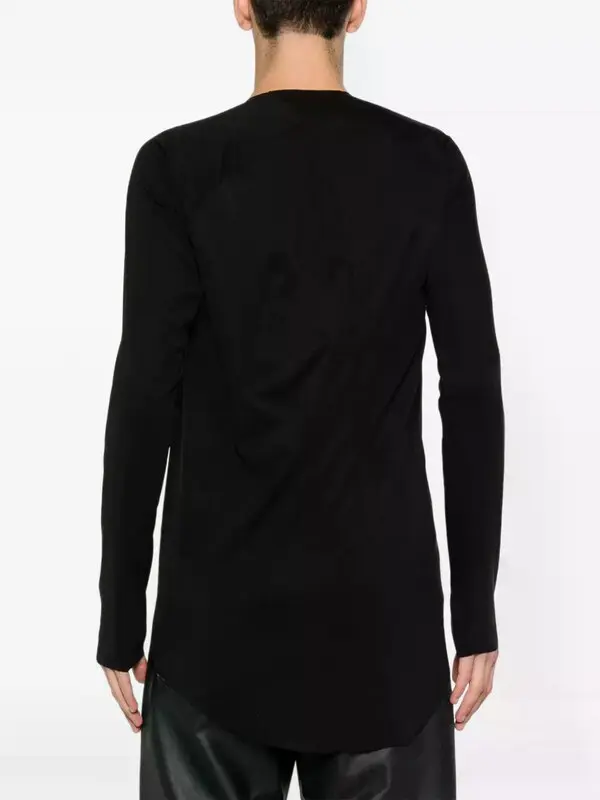 LEON EMANUEL BLANCK Distortion Curved-hem T-shirt