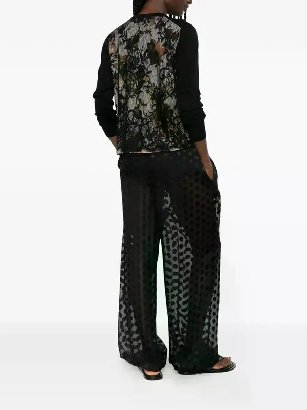 QUETSCHE Lace-panel Sweater