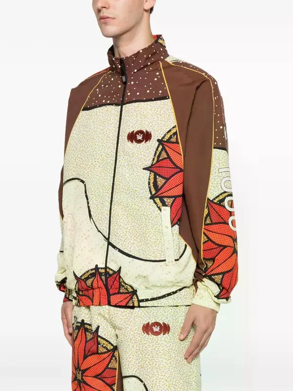 PANTOFOLA D'ORO High-neck Graphic-print Jacket