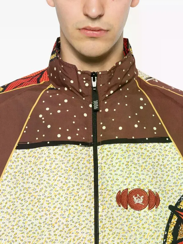 PANTOFOLA D'ORO High-neck Graphic-print Jacket