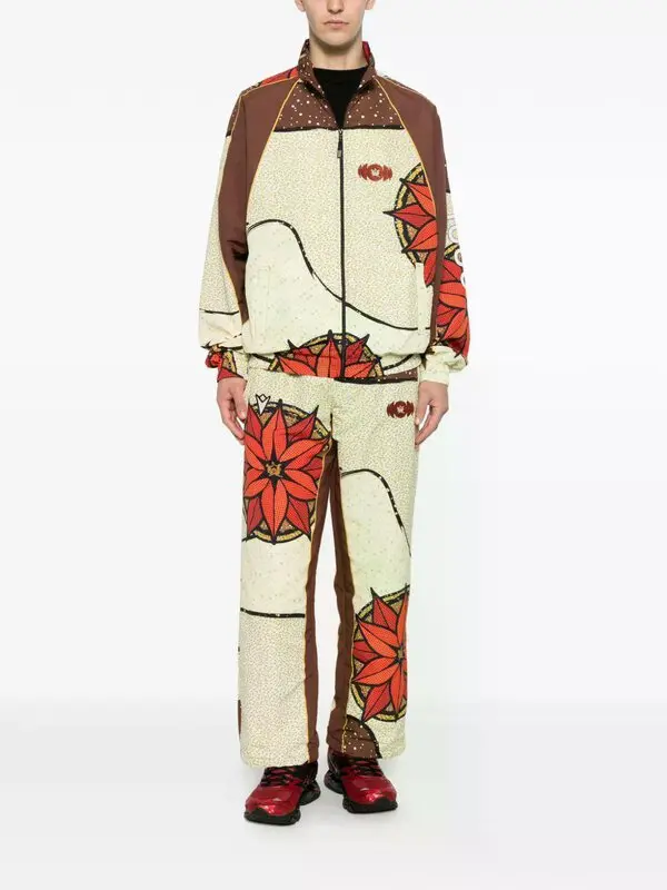 PANTOFOLA D'ORO X Thebe Magugy Graphic-print Trousers