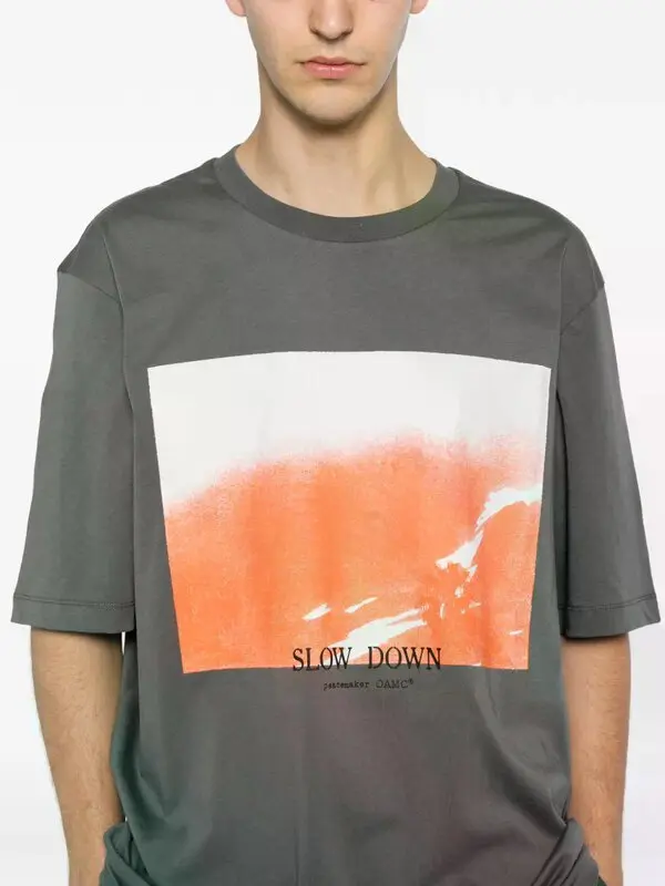 PEACEMAKER OAMC Slow Down Graphic-print T-shirt