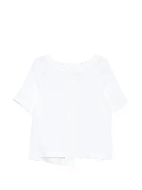 XACUS Fiamma Short-sleeve Blouse - White
