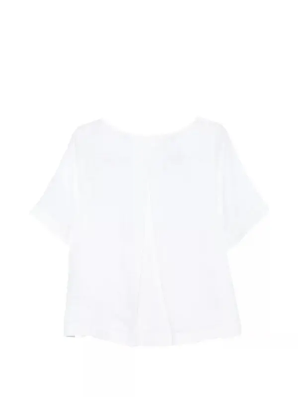 XACUS Fiamma Short-sleeve Blouse - White