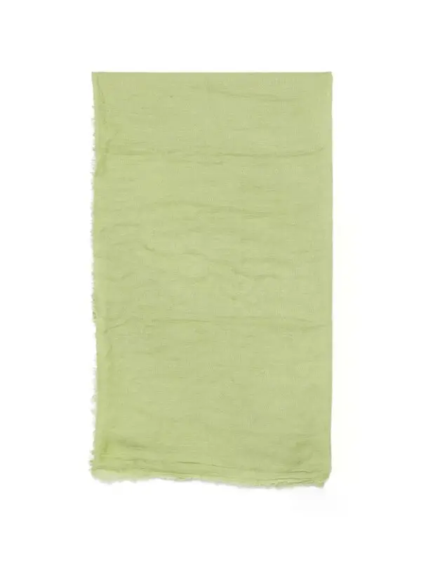 Botto Giuseppe Frayed-edge Scarf - Green