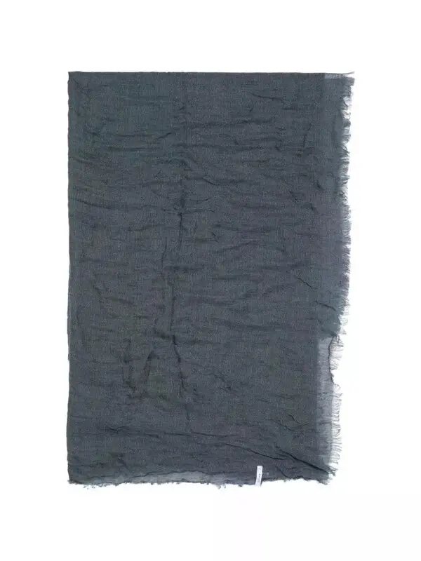 Botto Giuseppe Fringed Crinkled Scarf