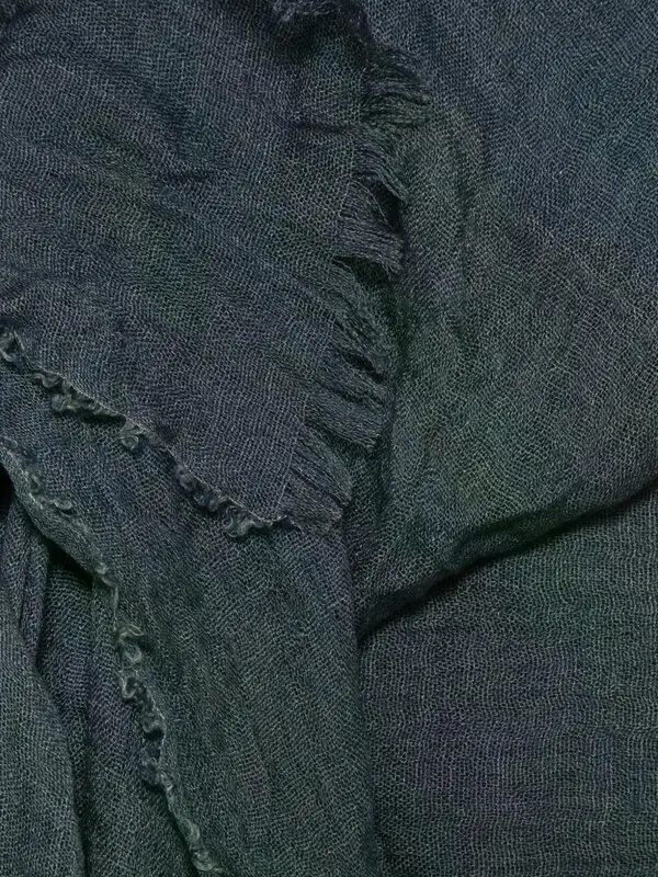 Botto Giuseppe Fringed Crinkled Scarf