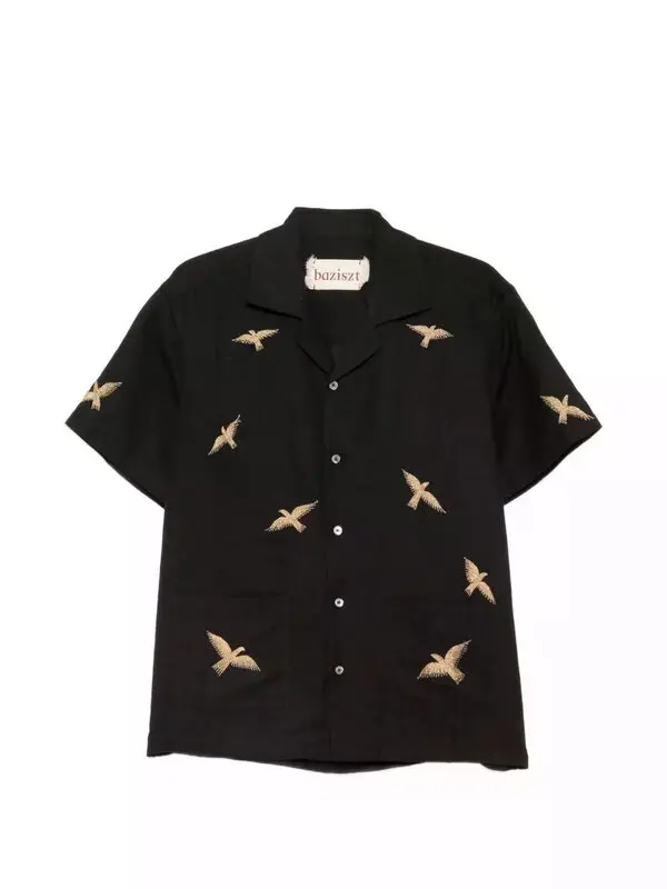 BAZISZT Bird-embroidered Shirt