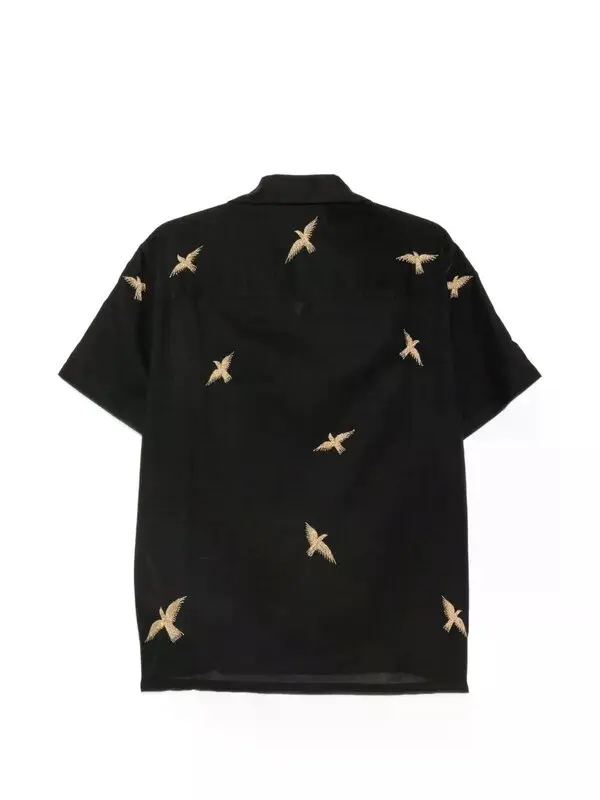 BAZISZT Bird-embroidered Shirt