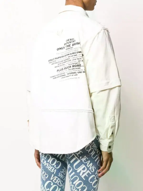 DIESEL® Cotton Denim Oversized Jacket