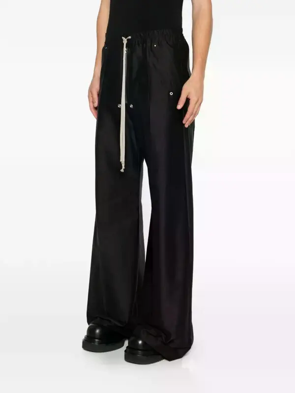 Rick Owens Bela Drawstring Wide-leg Trousers - Black