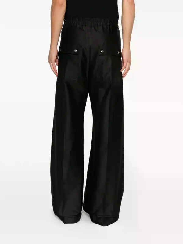 Rick Owens Bela Drawstring Wide-leg Trousers - Black