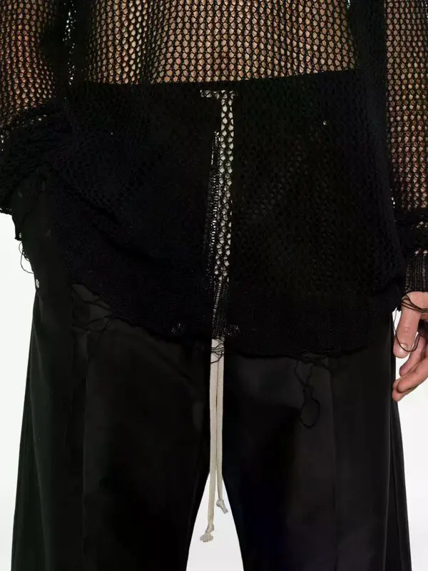Rick Owens Bela Drawstring Wide-leg Trousers - Black